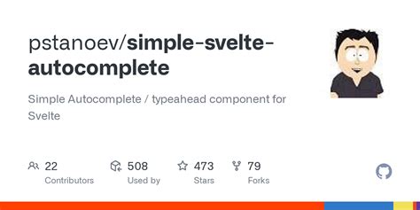 GitHub Pstanoev Simple Svelte Autocomplete Simple Autocomplete