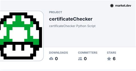 CertificateChecker Ecosystem Directory Market Dev