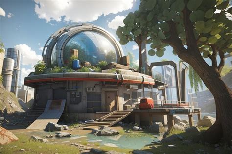 Premium AI Image 3d Environment Project Scene