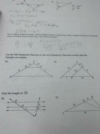 Answered Use The SSS Similarity Theorem Or The SAS Similarity Theorem To Show That The
