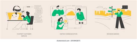 Unified Communication Abstract Concept Vector Illustration Stock Vector Royalty Free