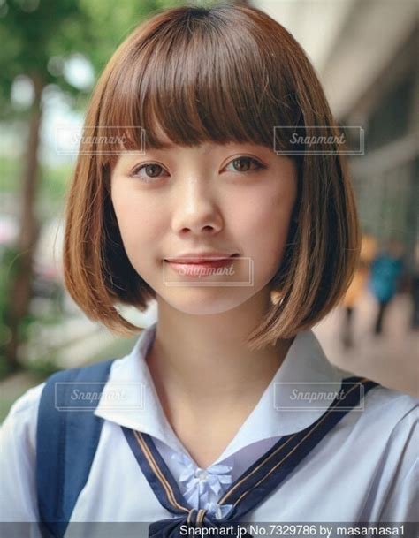 女子高生のクローズアップ 生成ai画像の写真・画像素材 Snapmart（スナップマート）