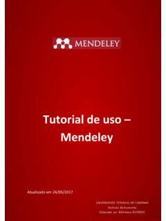 Tutorial De Uso Mendeley Unicamp Tutorial De Uso Mendeley Unicamp