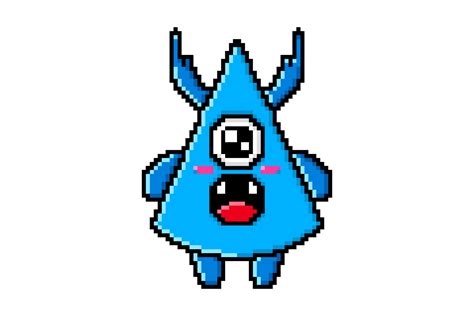 8 Bit Cute Illustration Design Monster Graphic By Hiskia Revaldo · Creative Fabrica