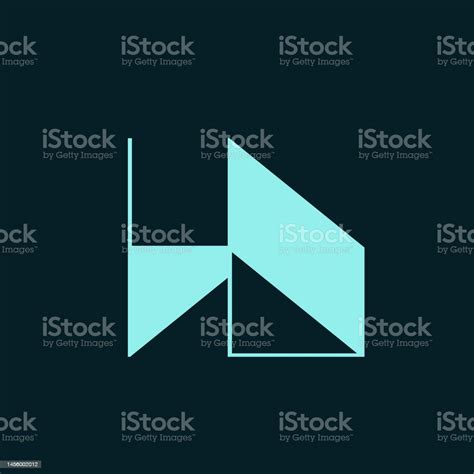 Hd 모노그램 로고 대문자 H 문자 D 기하학적 기술 굵은 글꼴 아이콘입니다 네온 블루 색상입니다 0명에 대한 스톡 벡터 아트 및 기타 이미지 Istock