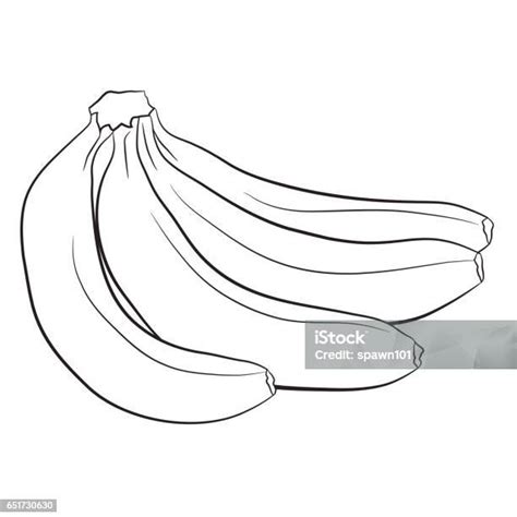 Kartun Doodle Dari Pisang Ilustrasi Stok Unduh Gambar Sekarang Buah