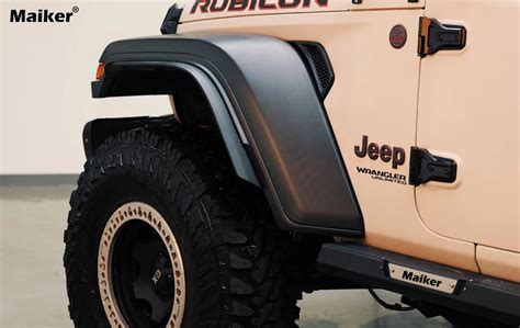Maiker Fender Flare Extension Trim Fit Origin Low Fender For Jeep Wra