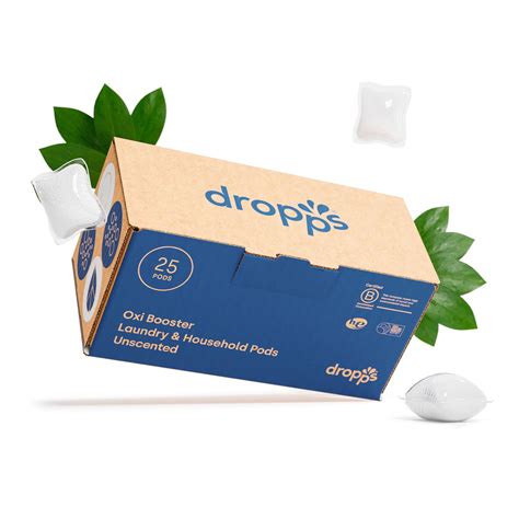 Dropps Stain Odor Laundry Detergent Pods Lavender Eucalyptus 40