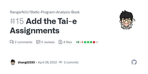 Add The Tai E Assignments By Zhangt2333 · Pull Request 15 · Rangernju