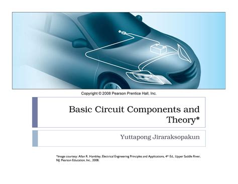 Ene Lec Elec Basic Circuit Components And Theory Yuttapong Jiraraksopakun Image
