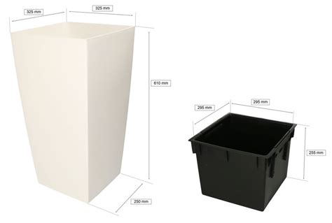 Kotarbau® Blumentopf 325x325x610mm Kauflandde