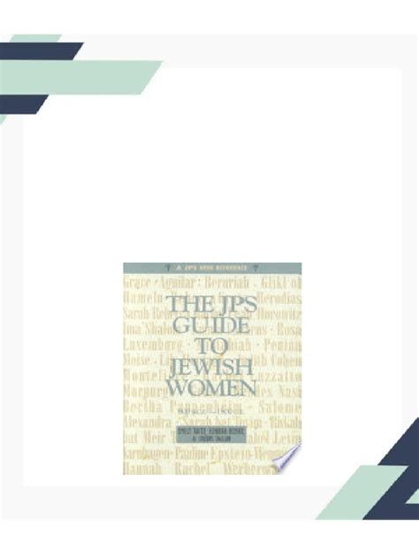 Jps Guide To Jewish Women 600 Bce 1900 Ce A Jps Guide Emily Taitz The