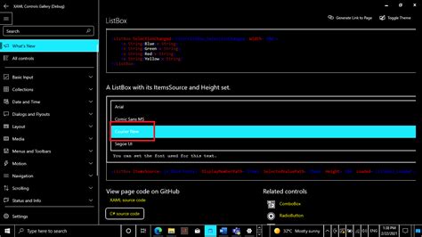 xaml controls gallery
