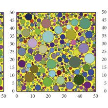 Elliptical And Circular Random Mix Aggregate With Same Geometric