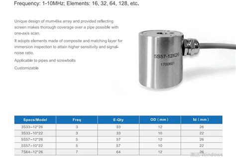 Stndt Phased Array Probes Linear Array Series 4l16 0510 Optional Port