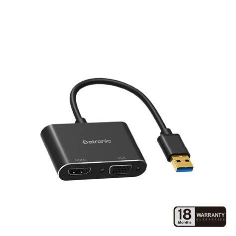 Datronic USB To HDMI VGA Adapter DUSB Thunder Match
