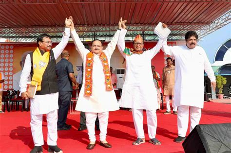 Honble Bjp National President Shri Jagat Prakash Nadda While