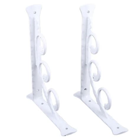 2 Pcs Heavy Duty Metal Shelf Bracket Wall Mounted Float Shelf Brackets