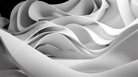 추상적 인 형태의 흰색 물결 모양의 주름 3d 렌더링 추상 흰색 곡선 모양 배경 고화질 사진 사진 곡선 배경 일러스트 및