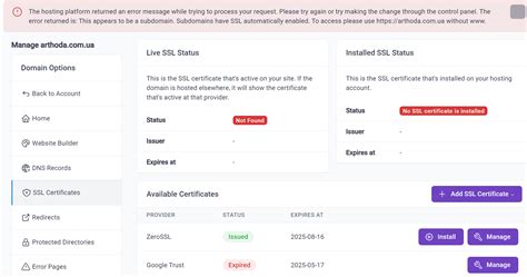 Ssl Hosting Support Infinityfree Forum
