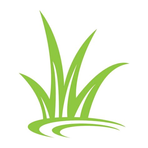 Premium Vector Grass Icon Vector Illustration Design Template