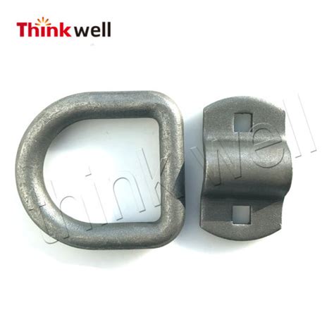 China Forged Steel Weldless Container Lashing D Ring China Weldless D