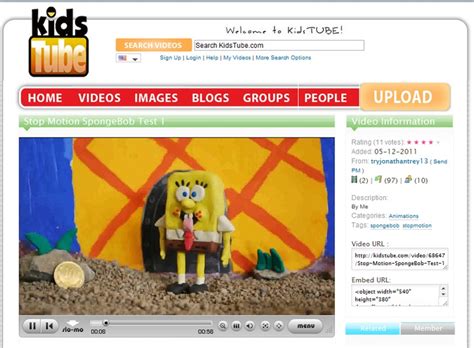 Sponge Bob Claymation Video68647stop Motion