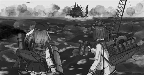 艦これ 艦これより駆逐艦 雪風and響 ゴジラ 10c かしおれ♟🪂のイラスト Pixiv