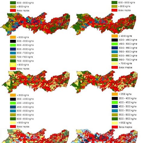 Espacialização do mapa de temperatura média do ar A e precipitação Download Scientific