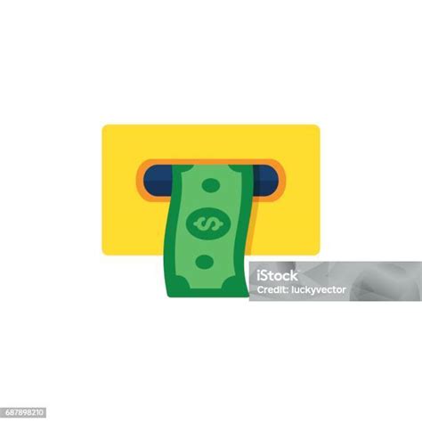 Atm 取現圖示平面樣式向量圖向量圖形及更多交換圖片 交換 付錢 伸入 Istock