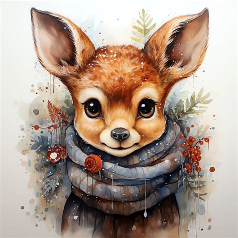 Download Ai Generated Deer Fawn Royalty Free Stock Illustration
