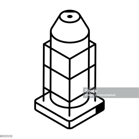 Ilustración De Echa Un Vistazo Al Icono Isométrico Lineal Del