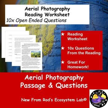Aerial Photography Reading Worksheet W Answer Key Editable TPT