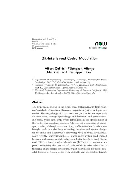 pdf doi xxxxxx bit interleaved coded modulation