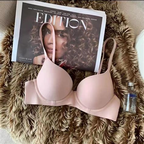 Women Push Up Bra Wired Seamless Sexy Deep V Underwear Lingerie Female
