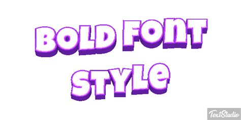 Bold Font Style Font Animated  Logo Designs