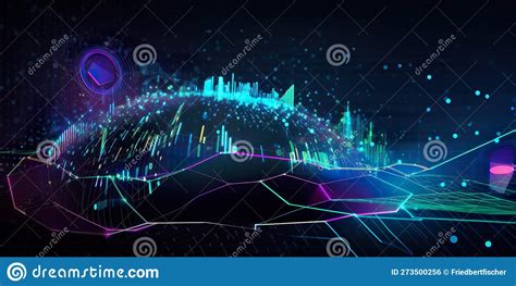 Big Data Technology Futuristic Technological Abstract Background Glow