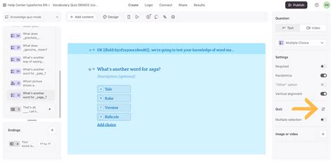Create A Knowledge Quiz With Typeform Help Center