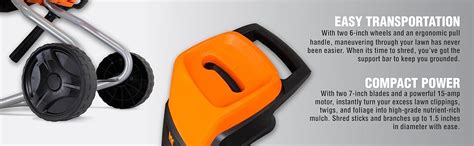 Wen 41121 15 Amp Steel Electric Wood Chipper