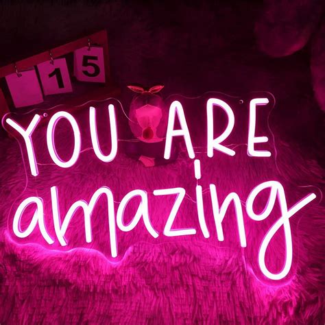Custom Made Neon Signs You Are Amazing Neon Sign Led Business Sign Aoos