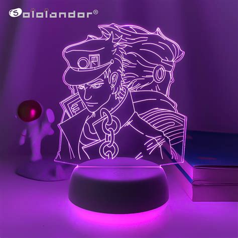 3d Light Anime Jojo Bizarre Adventure Jotaro Kujo For Bedroom Decor