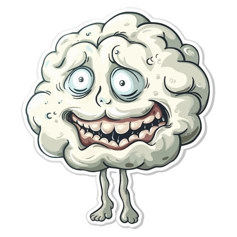 Premium Vector Funnycartooncharacterofbrain