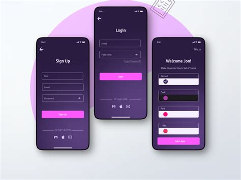 To Do List App Login Sign Up Page UI By Bawo Otaigho On Dribbble