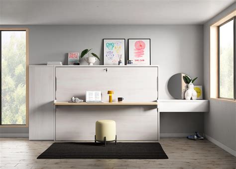 Pull Down Guest Bed With Desk Kubbiko