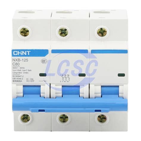 NXB 125 3P C80 CHINT Industrial Control Electrical Miniature Circuit