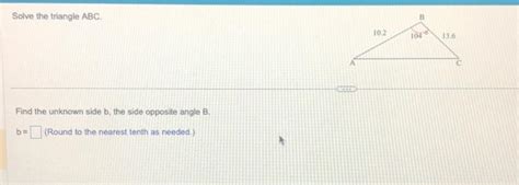 Solved Find The Unknown Side Afind The Unknown Side Bfind Chegg