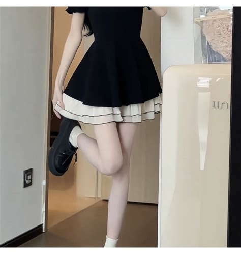 Eamt 여성치마 여름 블랙 스완 미니원피스 Yj2 티몬