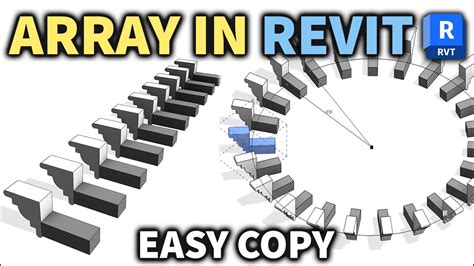 How To Use Array In Autodesk Revit 2024 Duplicate Models Easily Youtube