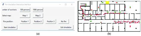 The Software Interface And Evacuation System Of The Evacuation System Download Scientific