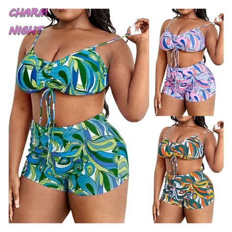 Xl Xxxxl Plus Size Bikini Swimwear Beachwear 2023 Designer 3 Pieces